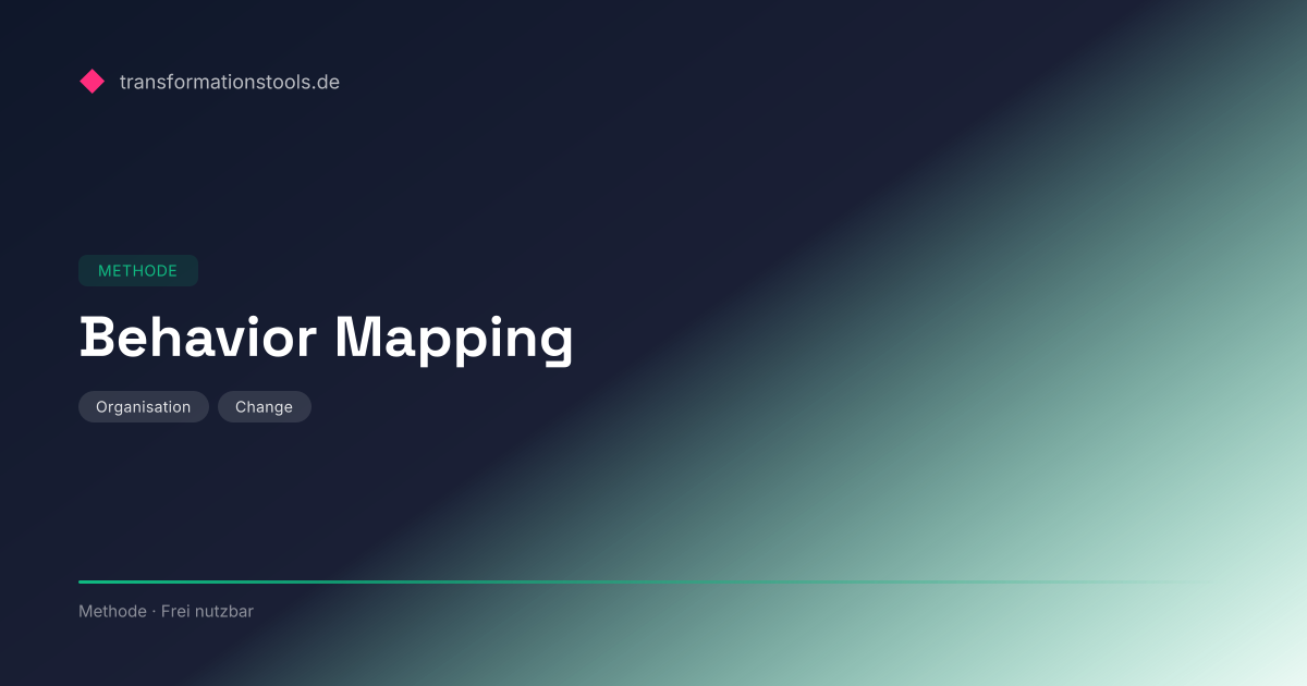 Behavior Mapping – Transformationstools